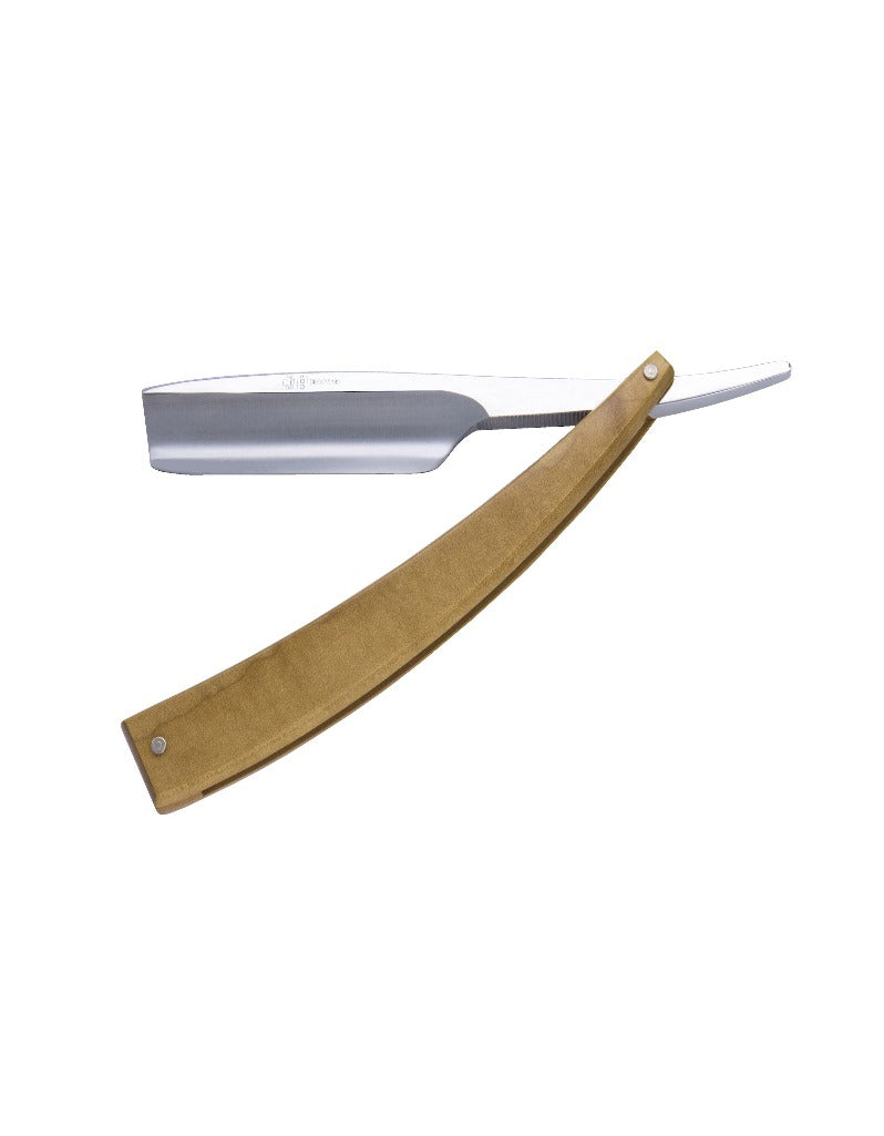 Dovo - Edo Straight Razor, Maple Wood Handle, Inverted Turkish Point,