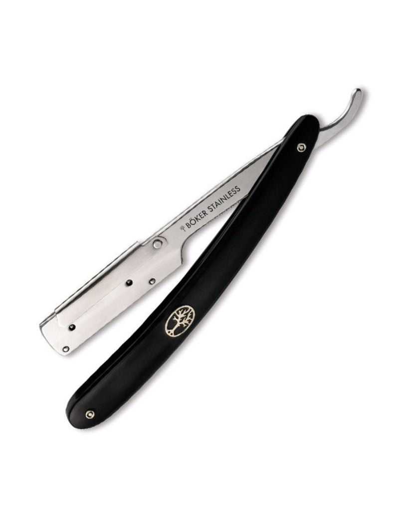 Boker Barberette Straight Razor | Black Handle — New England Shaving ...
