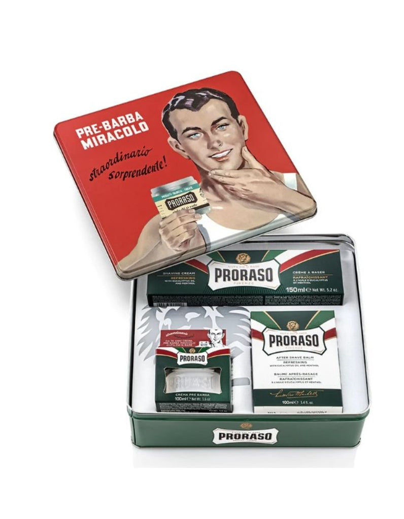 Proraso Vintage Gift Tin: Classic Formula - Green
